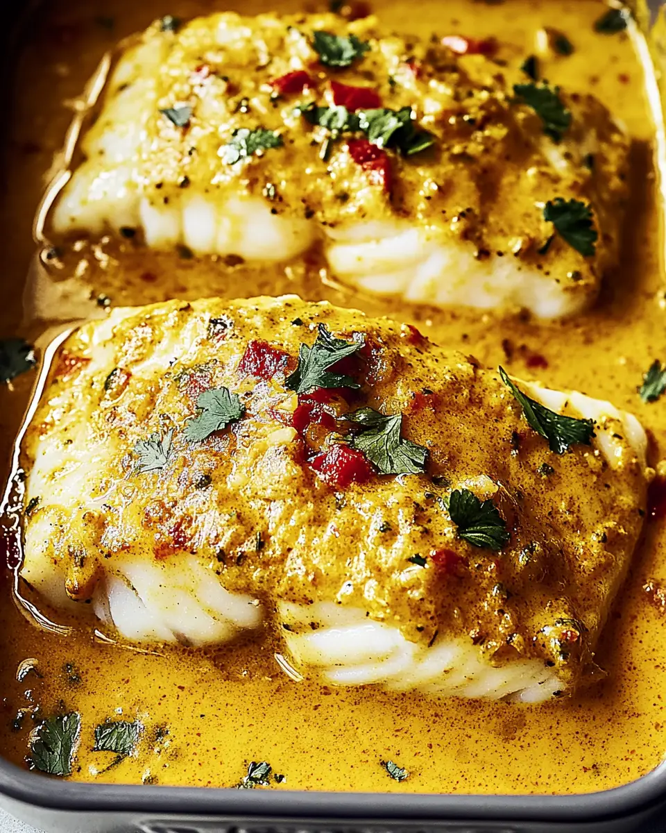 Coconut Curry Baked Cod - softtasty